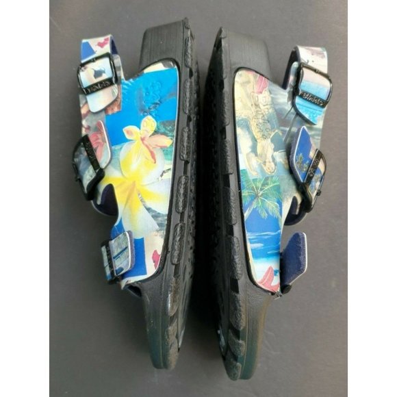 Birkenstock | Shoes | Birkis Birkenstock Colorful Hawaii Tiki Print ...